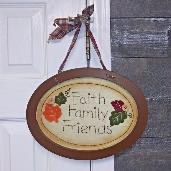 Wall Decor | Dan Dee Int Limited Faith Family Friends Embroidery ...